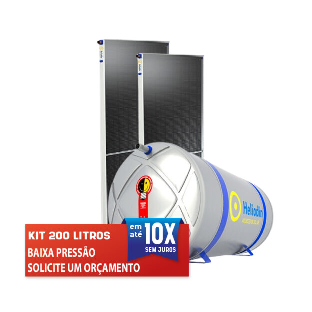 KIT AQUECIMENTO SOLAR – 200L | Portobello Aquecedores